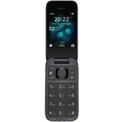 HMD Nokia 2660 4G flip sort | Brugervenlig mobiltelefon